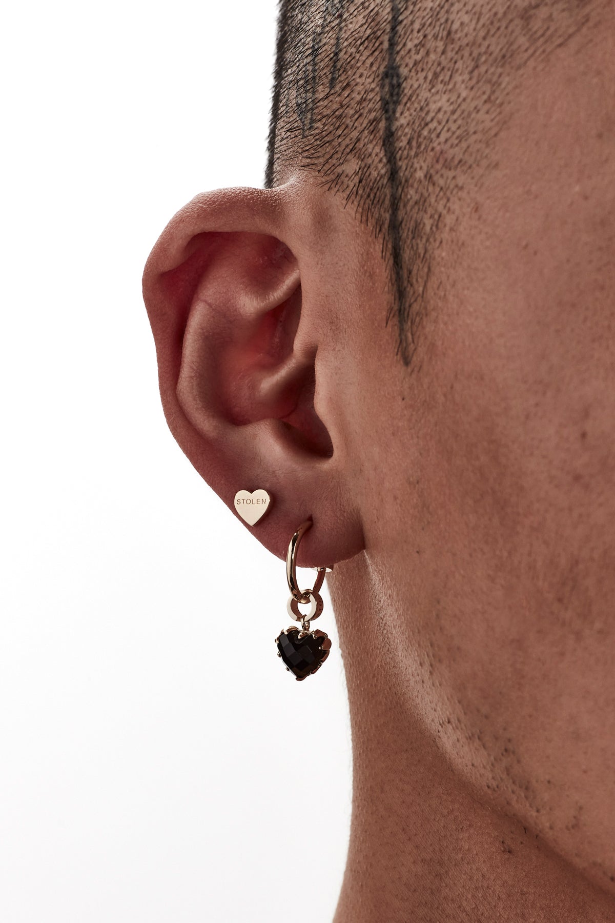 STOLEN HEART EARRINGS GOLD PLATED